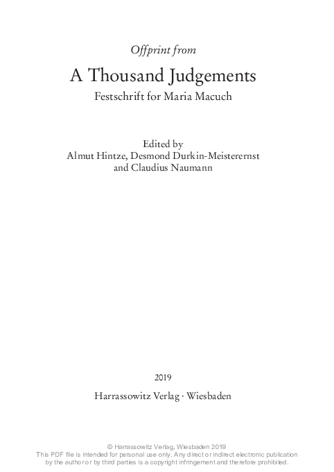 (PDF) Les fonctions religieuses et la loi zoroastrienne : le cas du hērbed