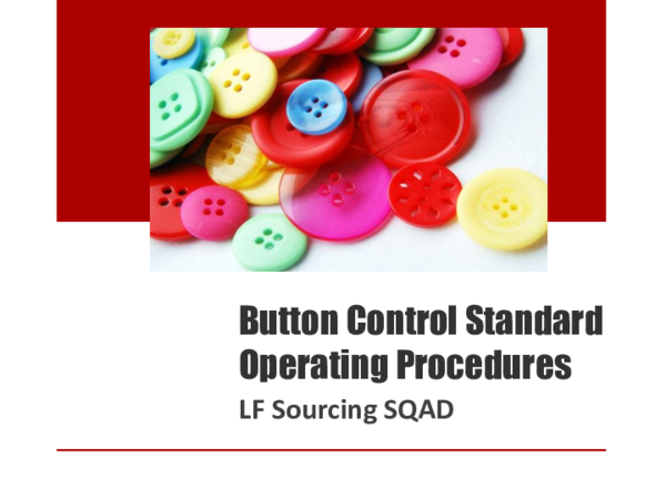 (PDF) Button Control Standard Operating Procedures LF Sourcing SQAD