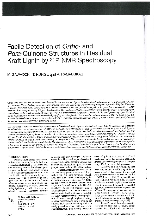 (PDF) Facile detection of ortho- and para- quinone structures in ...