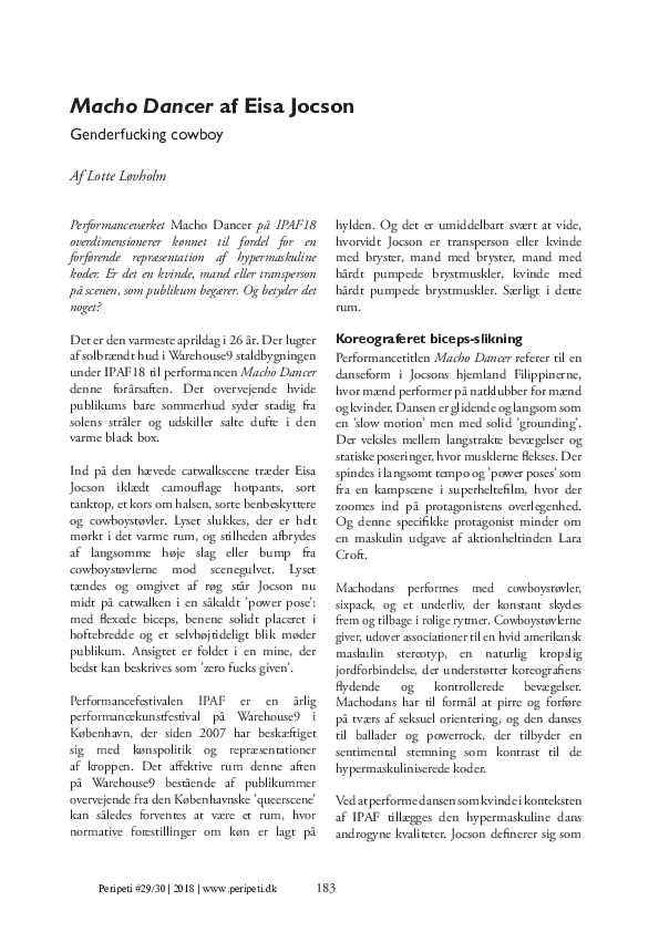 (PDF) Macho Dancer