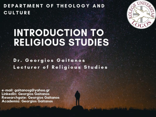 (PPT) Introduction to Religious Studies