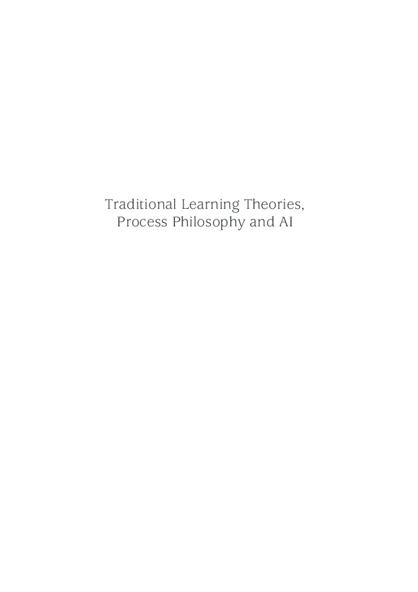 (PDF) Traditional Learning Theories, Process Philosophy and AI