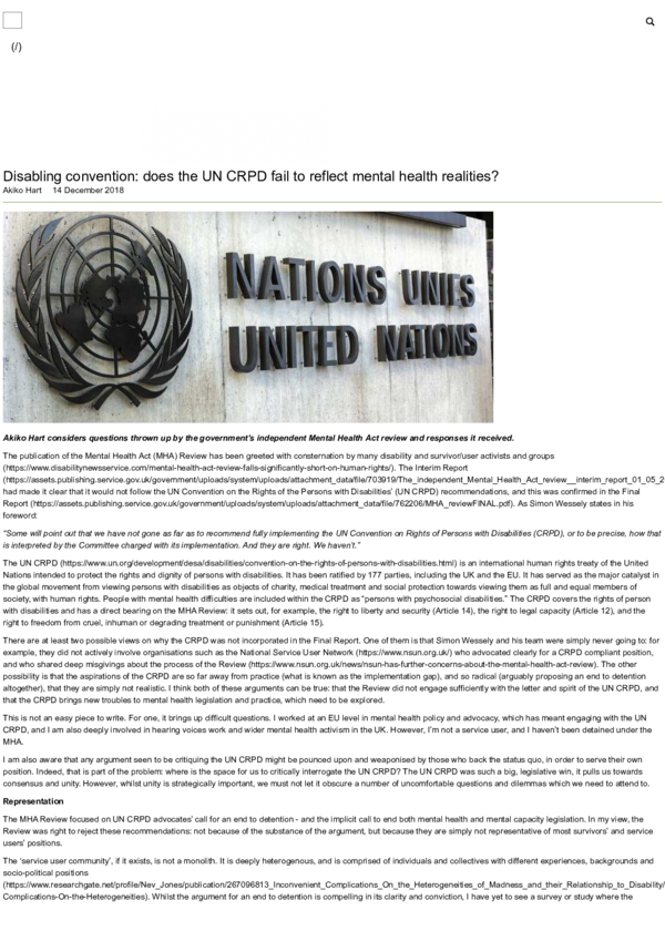 (PDF) Disabling convention: does the UN CRPD fail to reflect mental ...