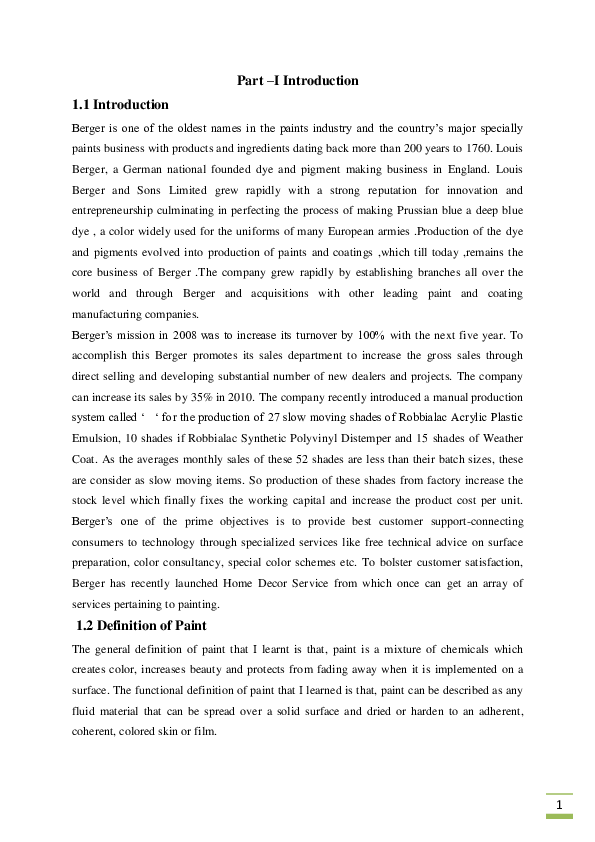 (DOC) Barger Paint BD Ltd | Favourity Veps - Academia.edu