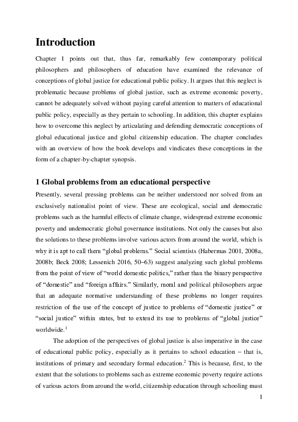 (DOC) 2019. Democratic Education in a Globalized World. London ...