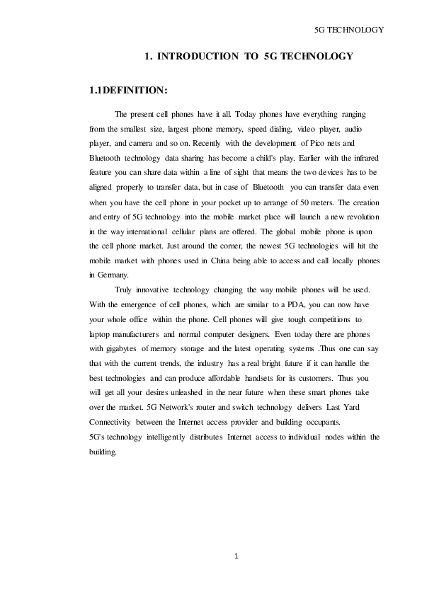 (PDF) 5G TECHNOLOGY