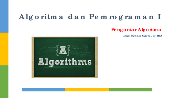(PDF) Pengantar Algoritma