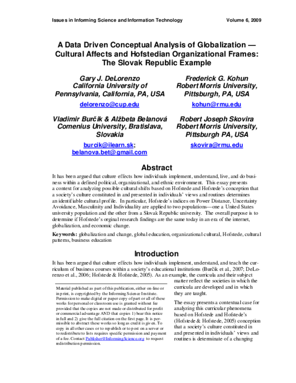 (PDF) Issue s in Informing Science and Information Technology A Data Driven Conceptual Analysis ...