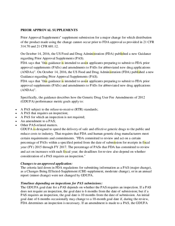(DOC) PRIOR APPROVAL SUPPLEMENTS