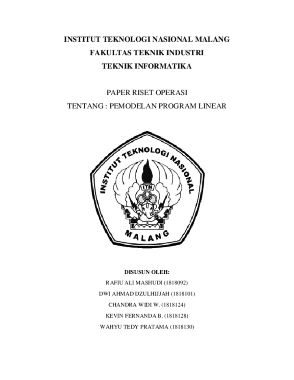 (DOC) INSTITUT TEKNOLOGI NASIONAL MALANG FAKULTAS TEKNIK INDUSTRI ...