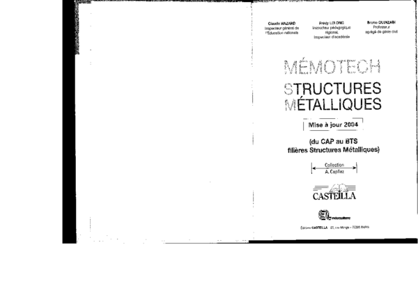 (PDF) Memotech Structures Metalliques