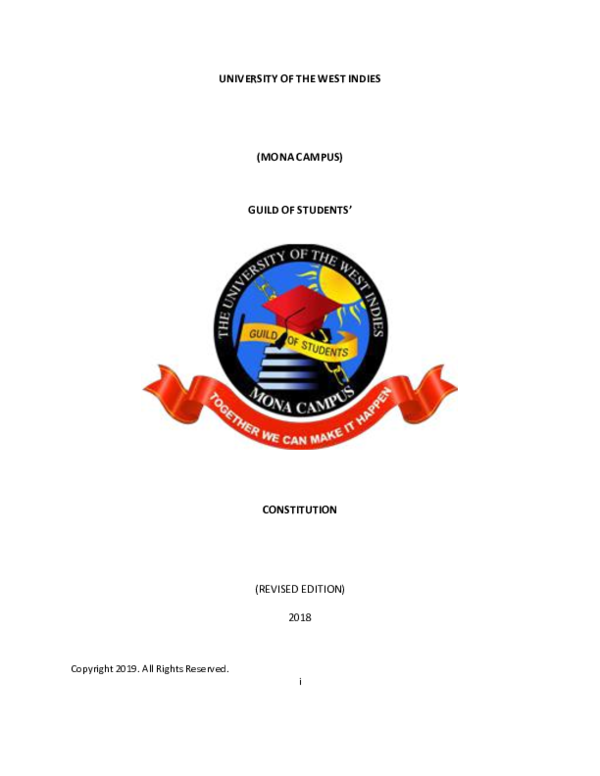 (PDF) UNIVERSITY OF THE WEST INDIES (MONA CAMPUS) GUILD OF STUDENTS ...