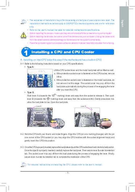 (PDF) Step 1 Installing a CPU and CPU Cooler | Marcelo C.S. - Academia.edu