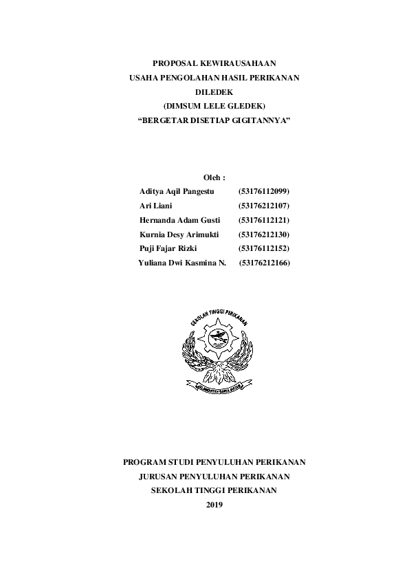 (DOC) PROPOSAL DIMSUM GLEDEK