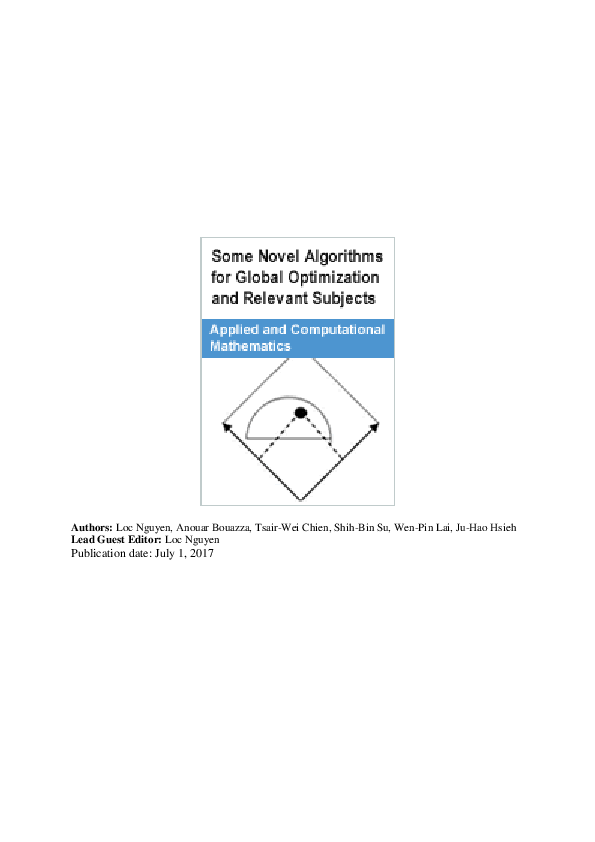 (PDF) Some Novel Algorithms for Global Optimization and Relevant Subjects