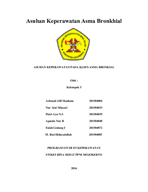(DOC) Asuhan Keperawatan Asma Bronkhial (1)