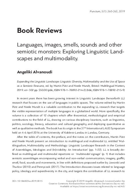 (PDF) Expanding the linguistic landscape: Linguistic diversity ...