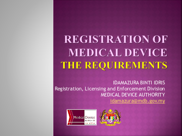 (PDF) Medical Device Registration Guideline Part 2