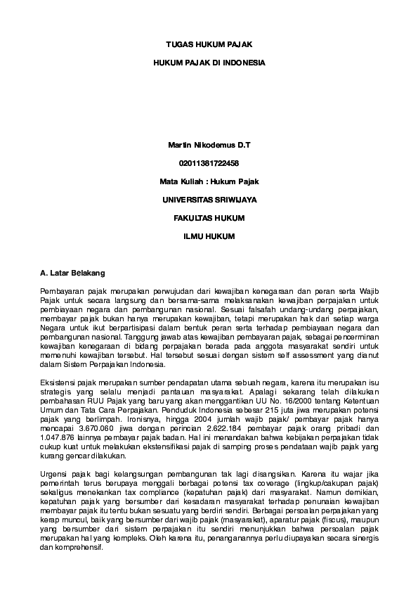 (PDF) HUKUM PAJAK DI INDONESIA