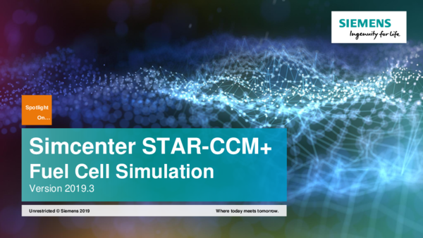 (PDF) STAR-CCM+ Fuel Cell Simulation Spotlight On