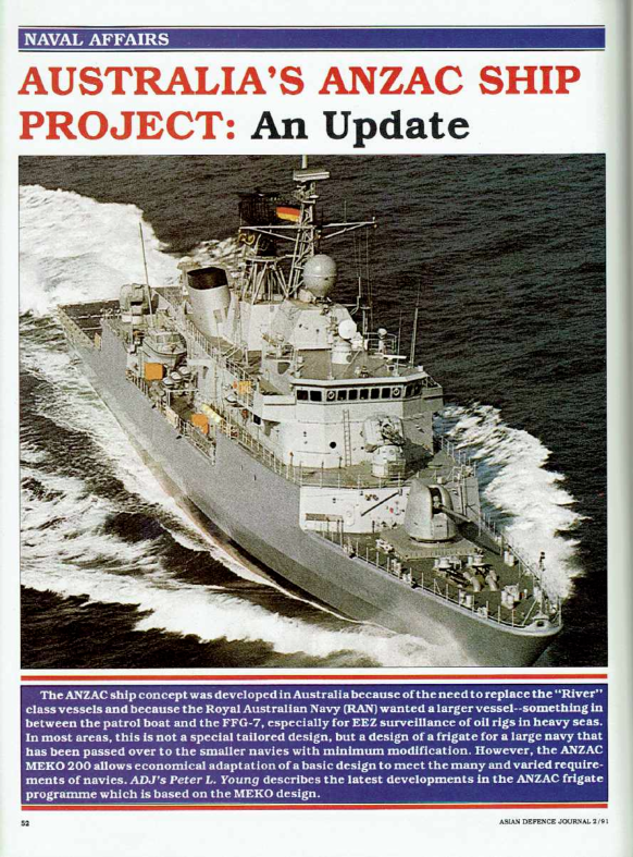 (PDF) Australia's ANZAC Ship Project - An Update