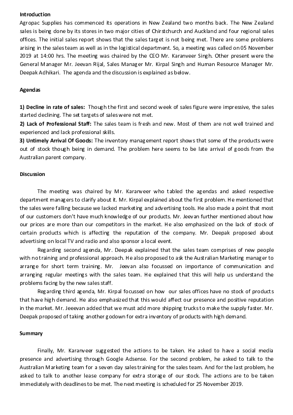 (DOC) Minuting Details | Jeevan Rijal - Academia.edu