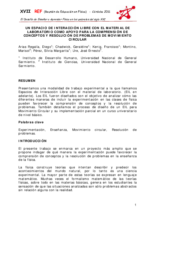 (PDF) UN ESPACIO DE INTERACCIÓN LIBRE CON EL MATERIAL DE LABORATORIO ...