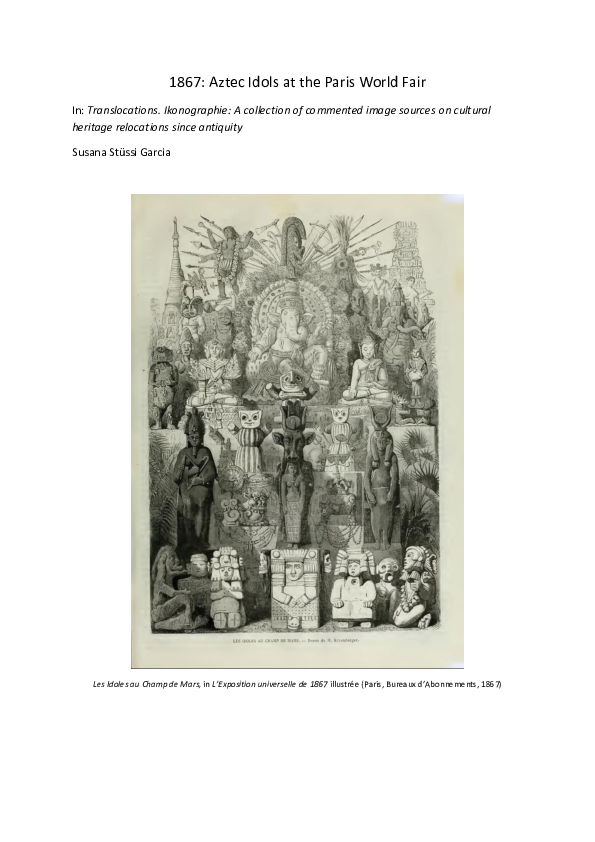 (PDF) 1867: Aztec idols at the Paris World Fair