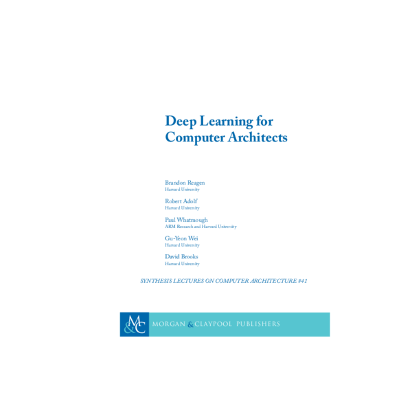 (PDF) Deep Learning for Computer Architects