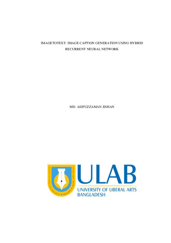 Pdf Imagetotext Image Caption Generation Using Hybrid Recurrent Neural Network