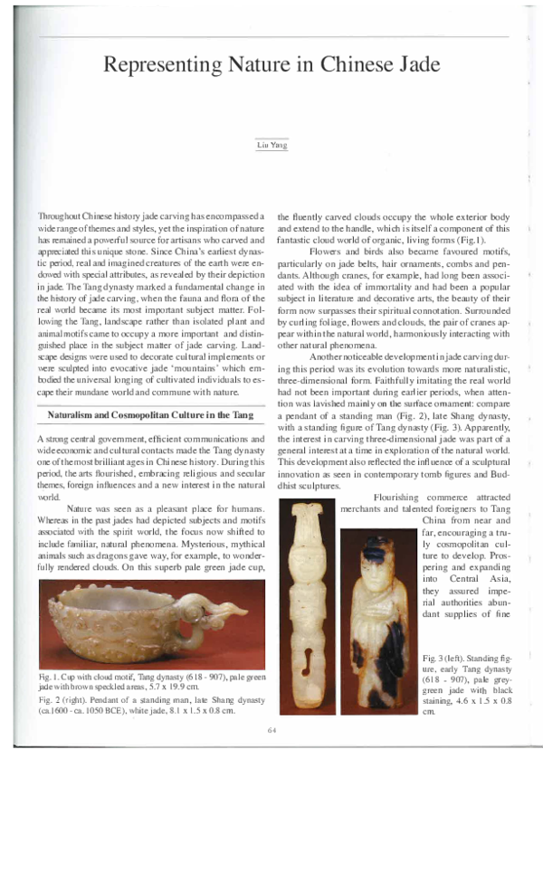 (PDF) Representing Nature in Chinese Jade