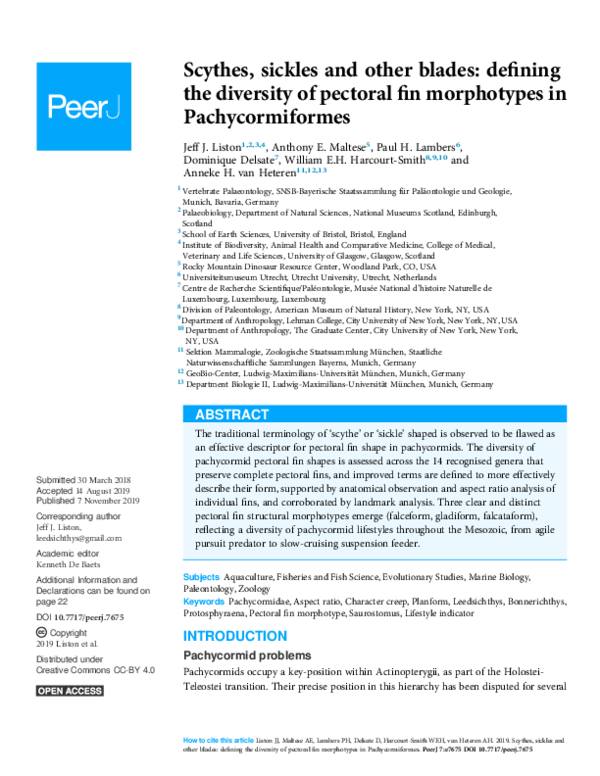 (PDF) Scythes, sickles and other blades: defining the diversity of ...