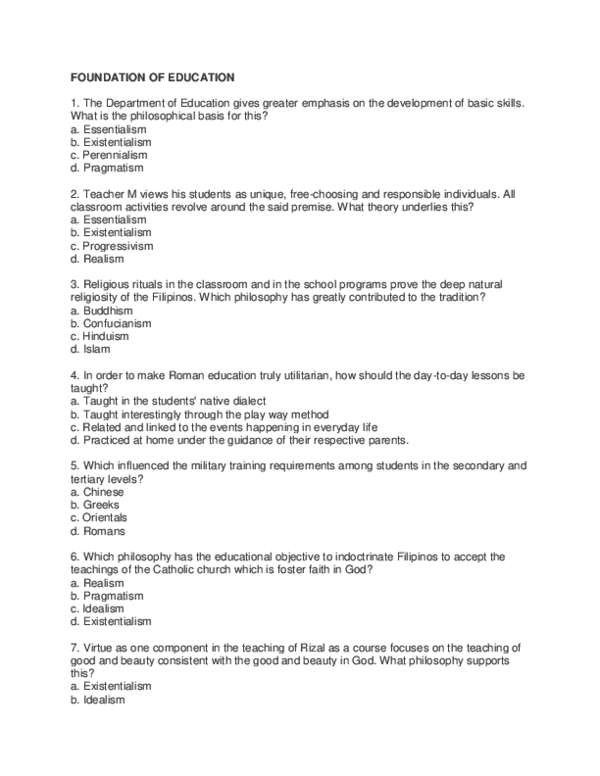 (DOC) FOUNDATION OF EDUCATION | Jaylah Hallei Rivera - Academia.edu