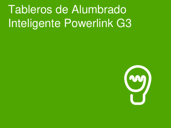 (PDF) Tableros de Alumbrado Inteligente Powerlink G3