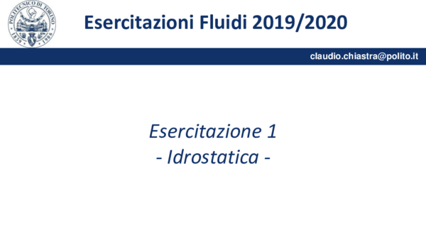 (PDF) Fluidi esercitaz01 idrostatica