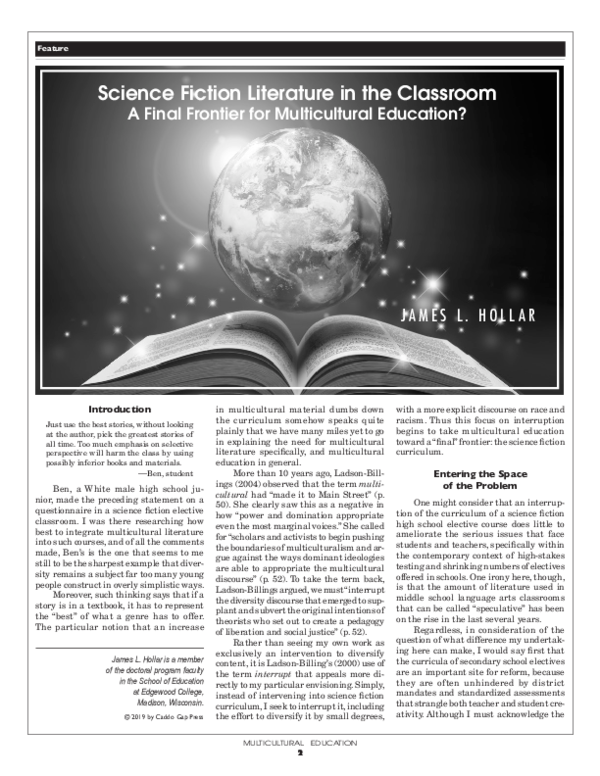 (PDF) Science Fiction Literature in the Classroom A Final Frontier for ...