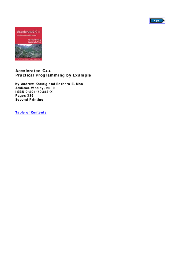 (PDF) Andrew Koening and Barbara E. Moo Accelerated C++
