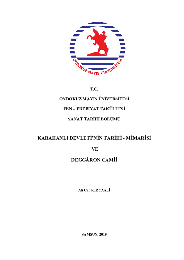 (PDF) KARAHANLI DEVLETİ'NİN TARİHİ -MİMARİSİ VE DEGGÂRON CAMİİ