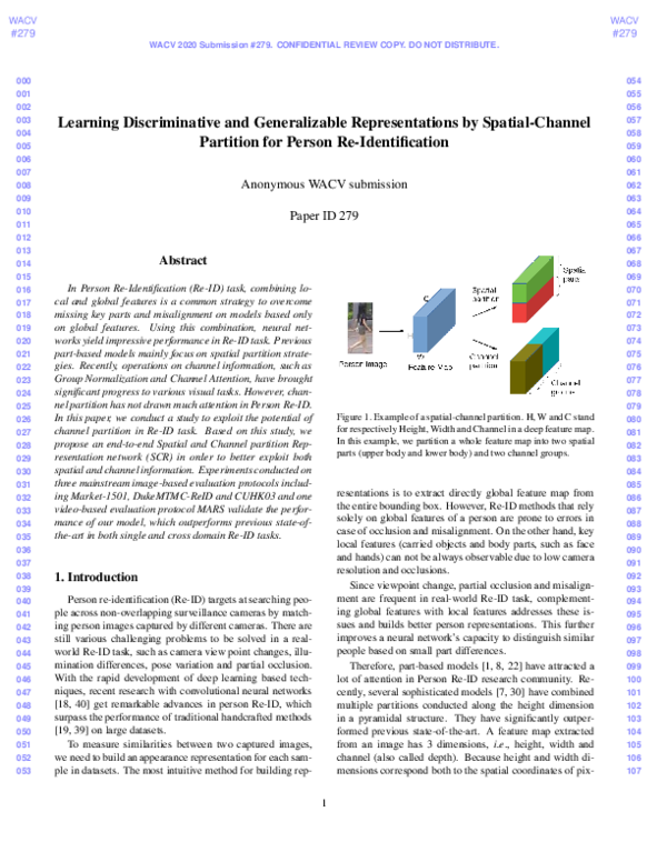 (PDF) Learning Discriminative and Generalizable Representations by Spatial-Channel Partition for ...