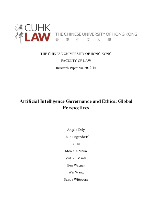 (PDF) Artificial Intelligence Governance and Ethics: Global Perspectives