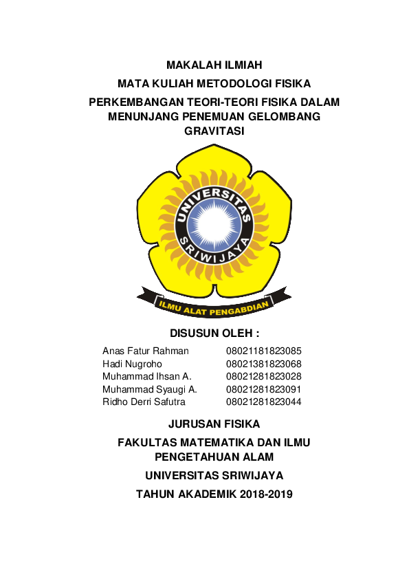 (DOC) PERKEMBANGAN TEORI-TEORI FISIKA DALAM MENUNJANG PENEMUAN ...