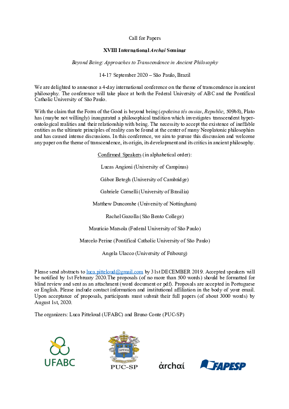 (PDF) CFP Beyond Being