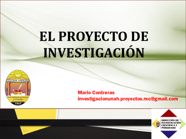 (PPT) EXPLICACIÓN DE LOS PASOS DEL PROYECTO DE INVESTIGACIÓN