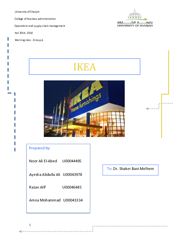 (DOC) IKEA Final Edit