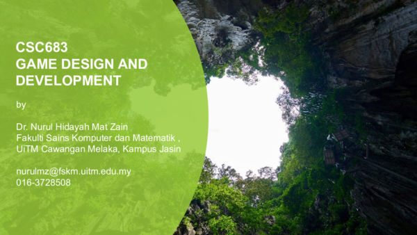 (PDF) CSC683 GAME DESIGN AND DEVELOPMENT