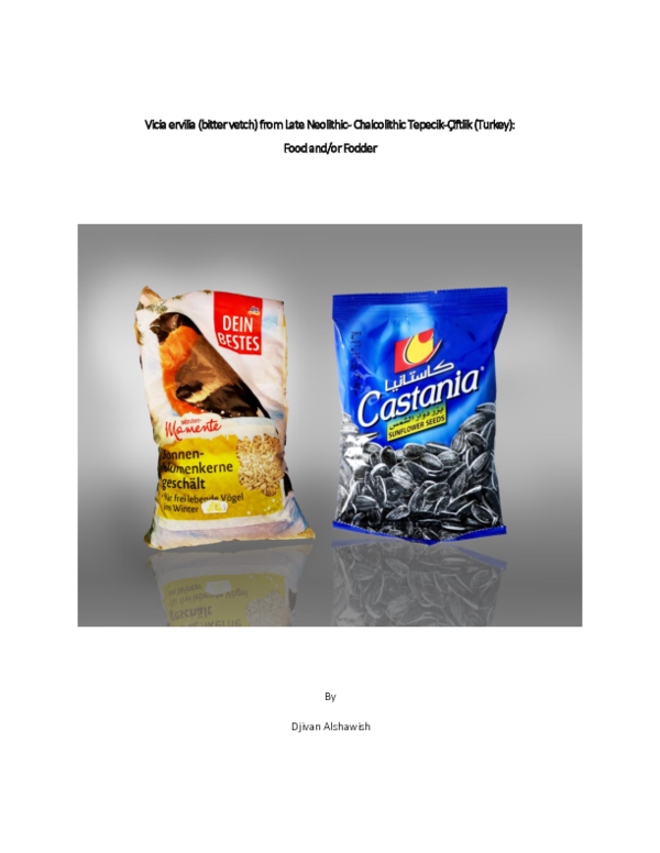 (PDF) Vicia ervilia (bitter vetch) from Late Neolithic-Chalcolithic ...