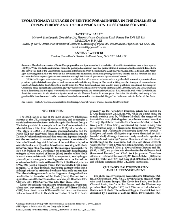 (PDF) Geologic Problem Solving with Microfossils: A Volume in Honor of Garry D