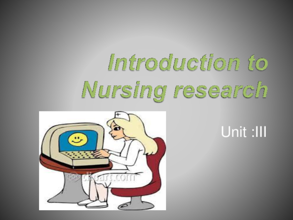 (PPT) Introduction to research