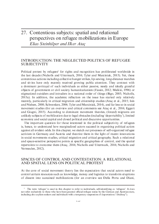 (PDF) (with Ilker Ataç): Contentious subjects: spatial and relational ...