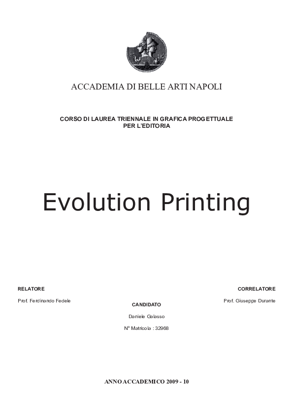 (PDF) Evolution Printing